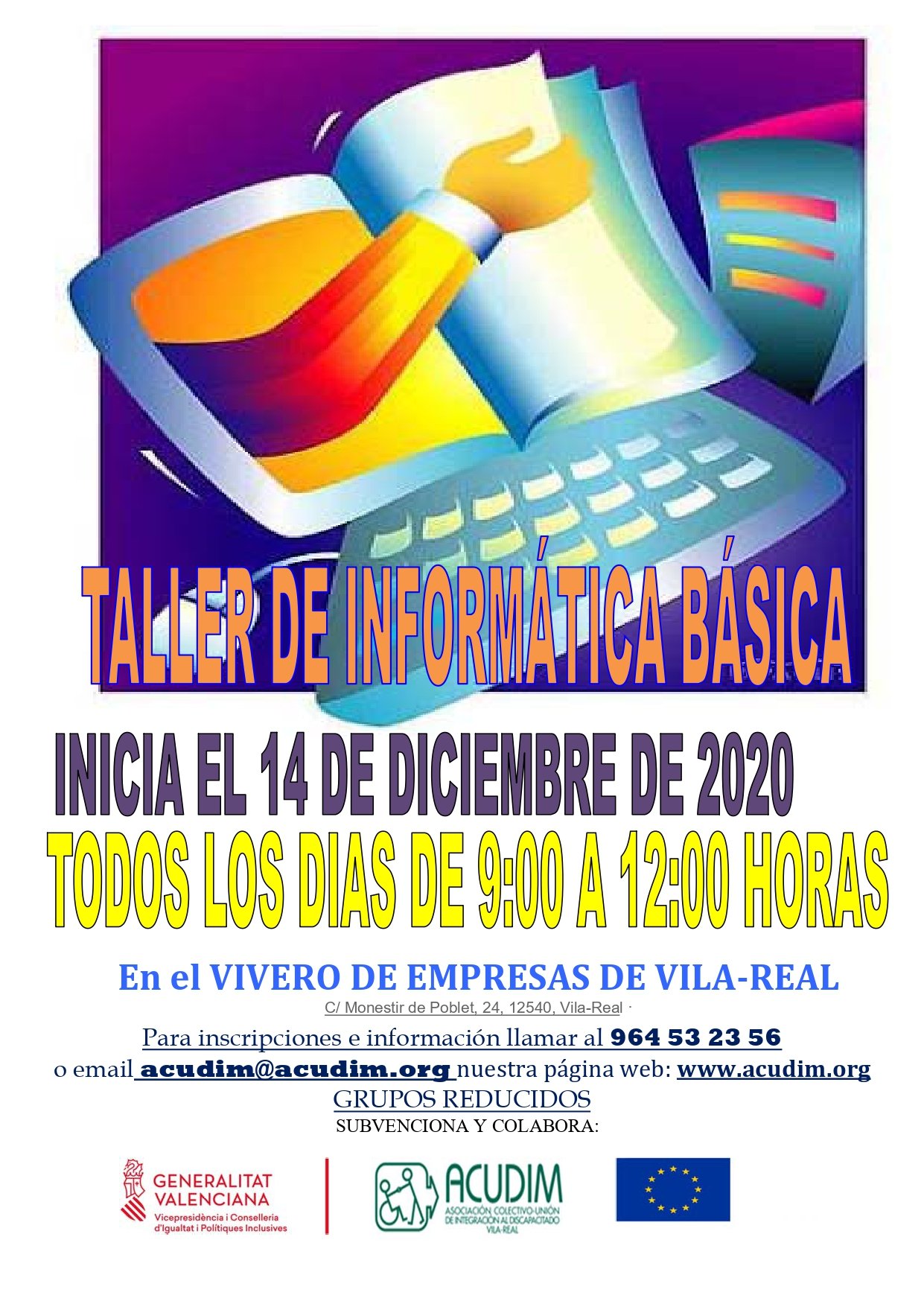 Taller de informática básica – Acudim